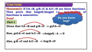 FUNCTION M05 THEOREMS WITH PROOFS FOR BOARD LEVEL | PPT