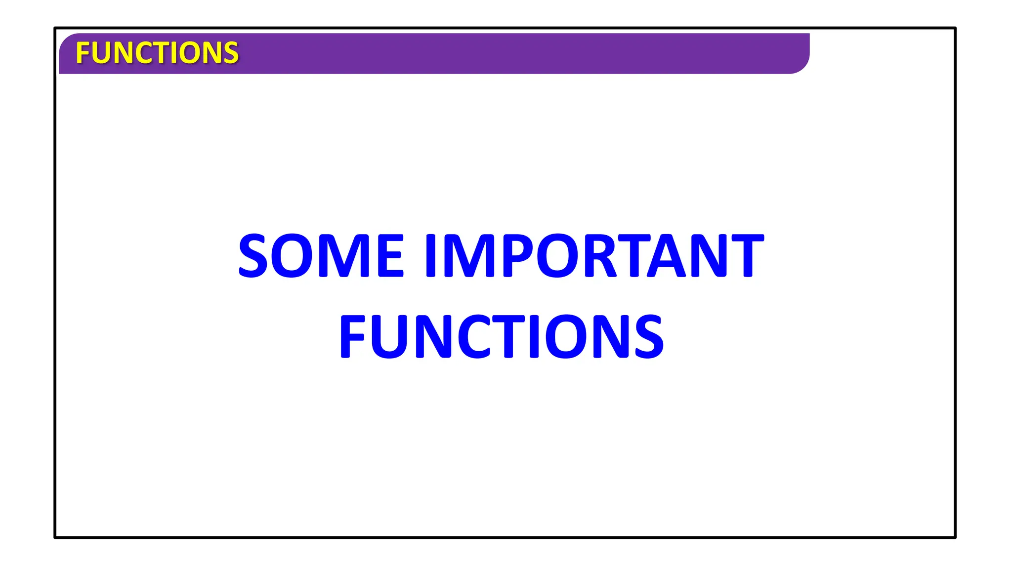 TYPES OF IMPORTANT FUNCTION THEORY WITH EXAMPLES | PPT