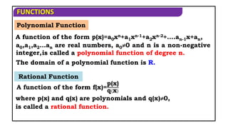 TYPES OF IMPORTANT FUNCTION THEORY WITH EXAMPLES | PPT