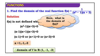 FUNCTION PROBLEMS FOR JEE ANS STATE BOARD PRACTICE | PPT