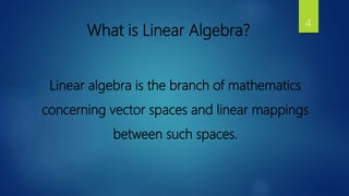 Linear Algebra and Complex Variables | PPTX