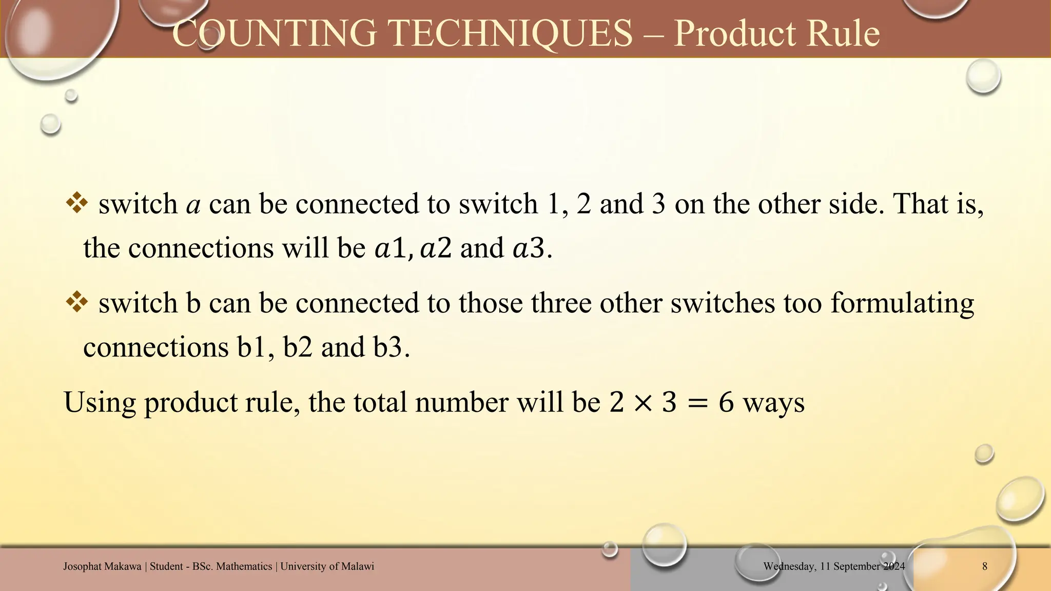 MAT212 - Counting Techniques | Discrete Mathematics With Applications | PDF