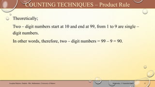 MAT212 - Counting Techniques | Discrete Mathematics With Applications | PDF