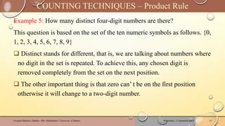 MAT212 - Counting Techniques | Discrete Mathematics With Applications | PDF