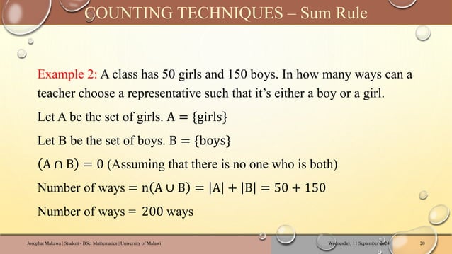 MAT212 - Counting Techniques | Discrete Mathematics With Applications | PDF