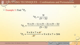 MAT212 - Counting Techniques | Discrete Mathematics With Applications | PDF