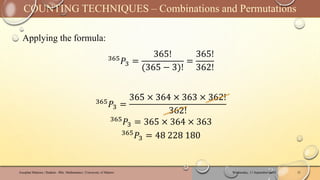 MAT212 - Counting Techniques | Discrete Mathematics With Applications | PDF