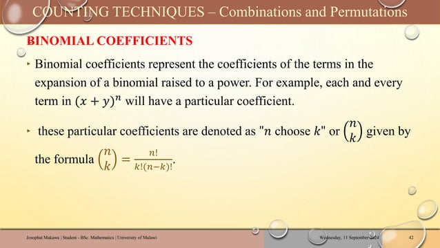 MAT212 - Counting Techniques | Discrete Mathematics With Applications | PDF
