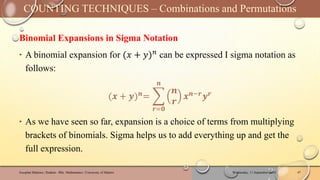 MAT212 - Counting Techniques | Discrete Mathematics With Applications | PDF