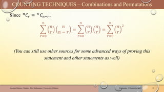 MAT212 - Counting Techniques | Discrete Mathematics With Applications | PDF