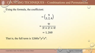 MAT212 - Counting Techniques | Discrete Mathematics With Applications | PDF