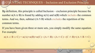 MAT212 - Counting Techniques | Discrete Mathematics With Applications | PDF
