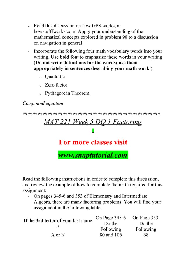 Mat 221 Exceptional Education-snaptutorial.com | Free Download