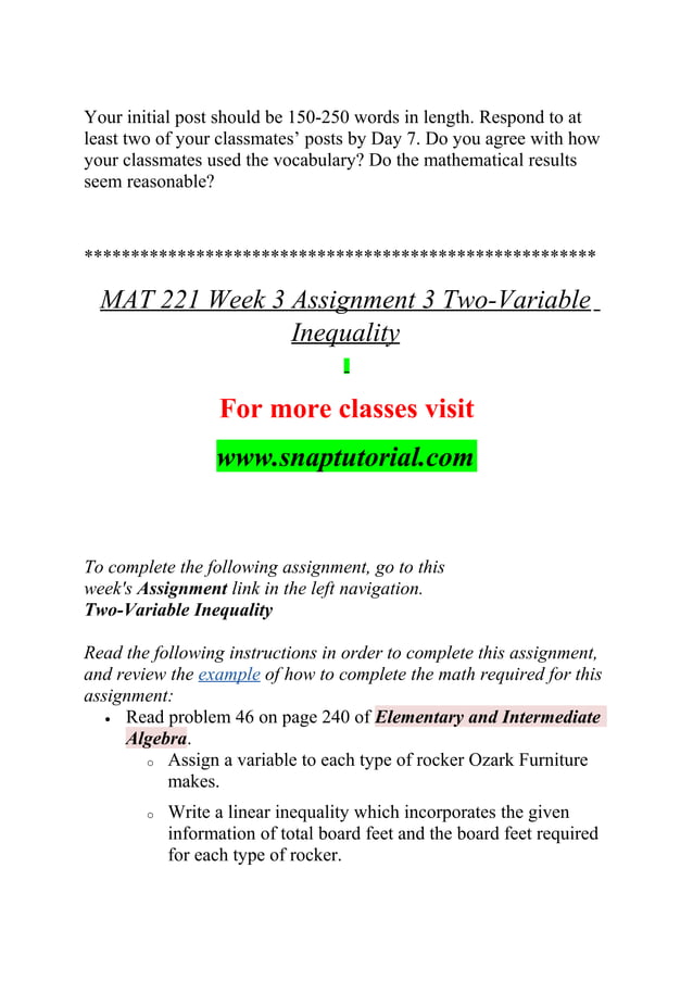 Mat 221 Exceptional Education-snaptutorial.com | Free Download