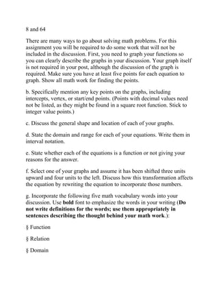 Mat 222 week 5 dq 1 relations and functions (ash) | PDF