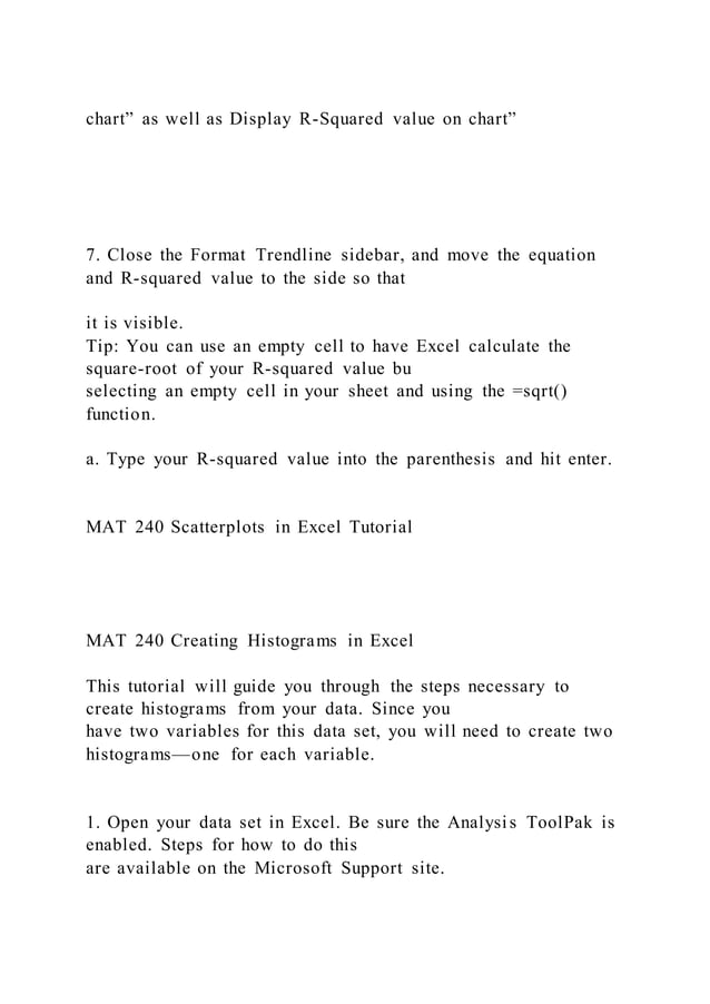 MAT 240 Random Sampling in Excel Tutorial This tutorial wi | PDF