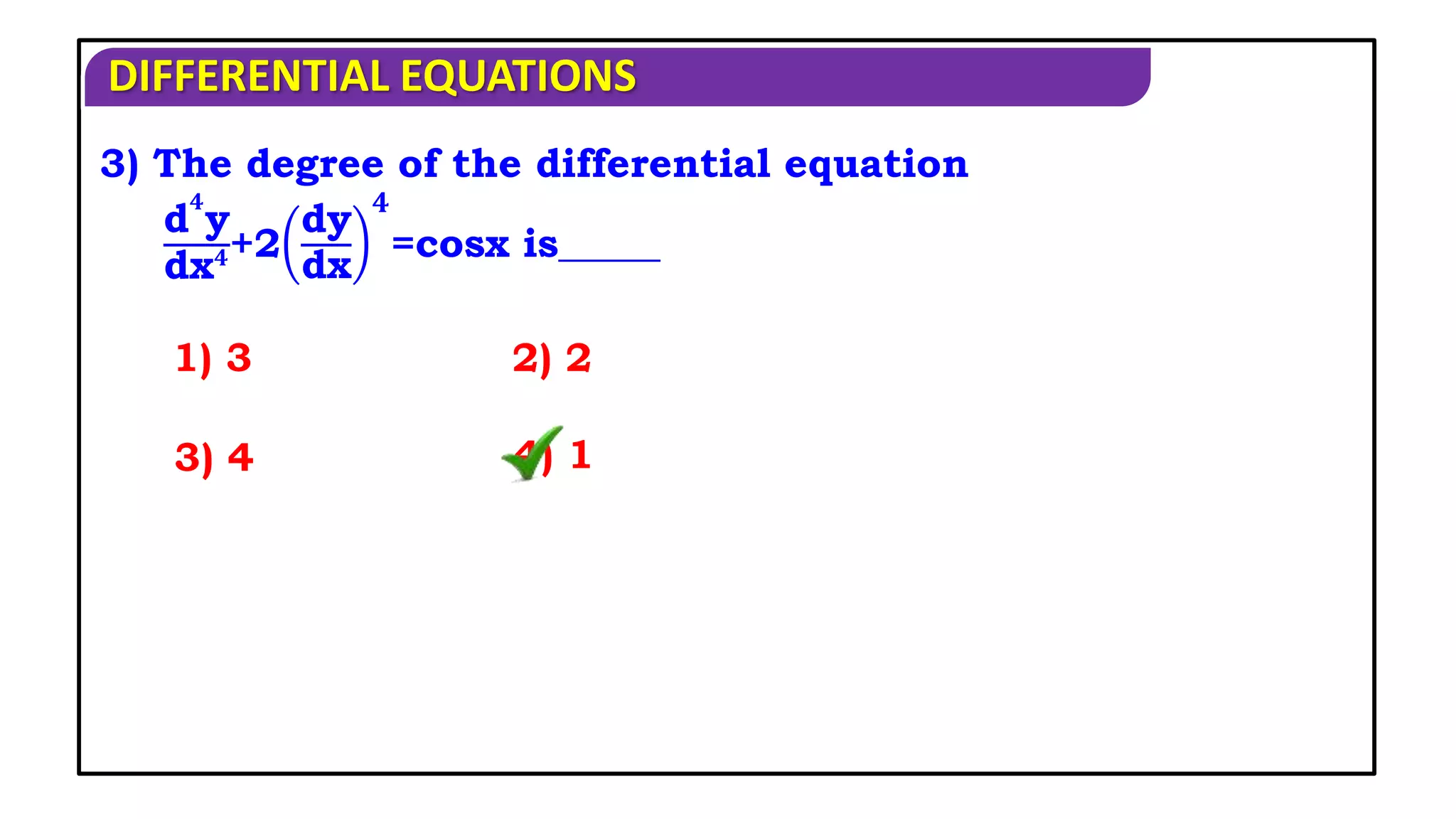 Maths differential equation ppt | PPT