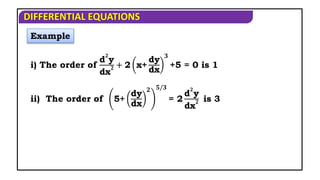 Maths differential equation ppt | PPT
