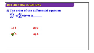 Maths differential equation ppt | PPT