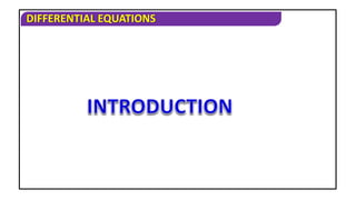 Maths differential equation ppt | PPT