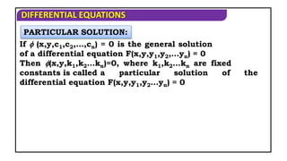 Maths differential equation ppt | PPT