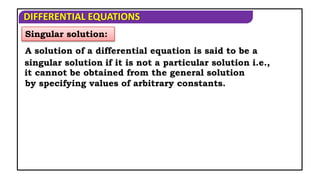 Maths differential equation ppt | PPT