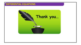 Maths differential equation ppt | PPT
