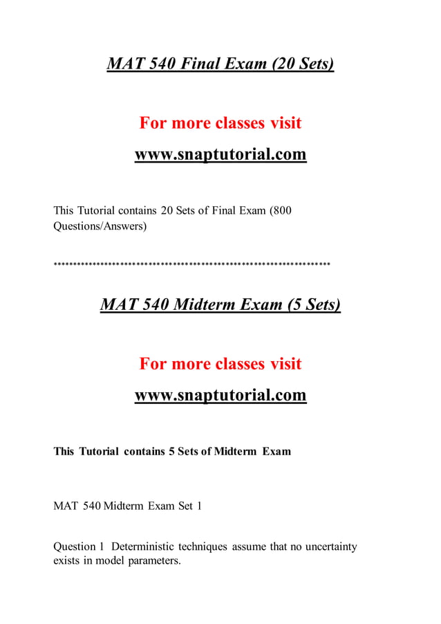 Mat 540 Education Specialist -snaptutorial.com