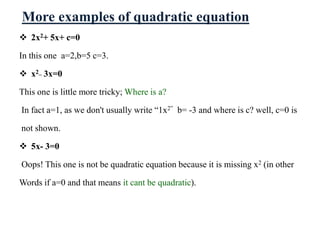amritha with quadratic | PPTX