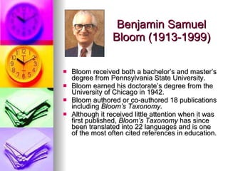 Mat 604 - bloom’s taxonomy power point presentation | PPT