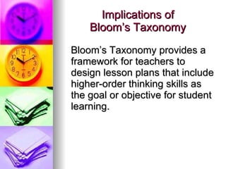 Mat 604 - bloom’s taxonomy power point presentation | PPT