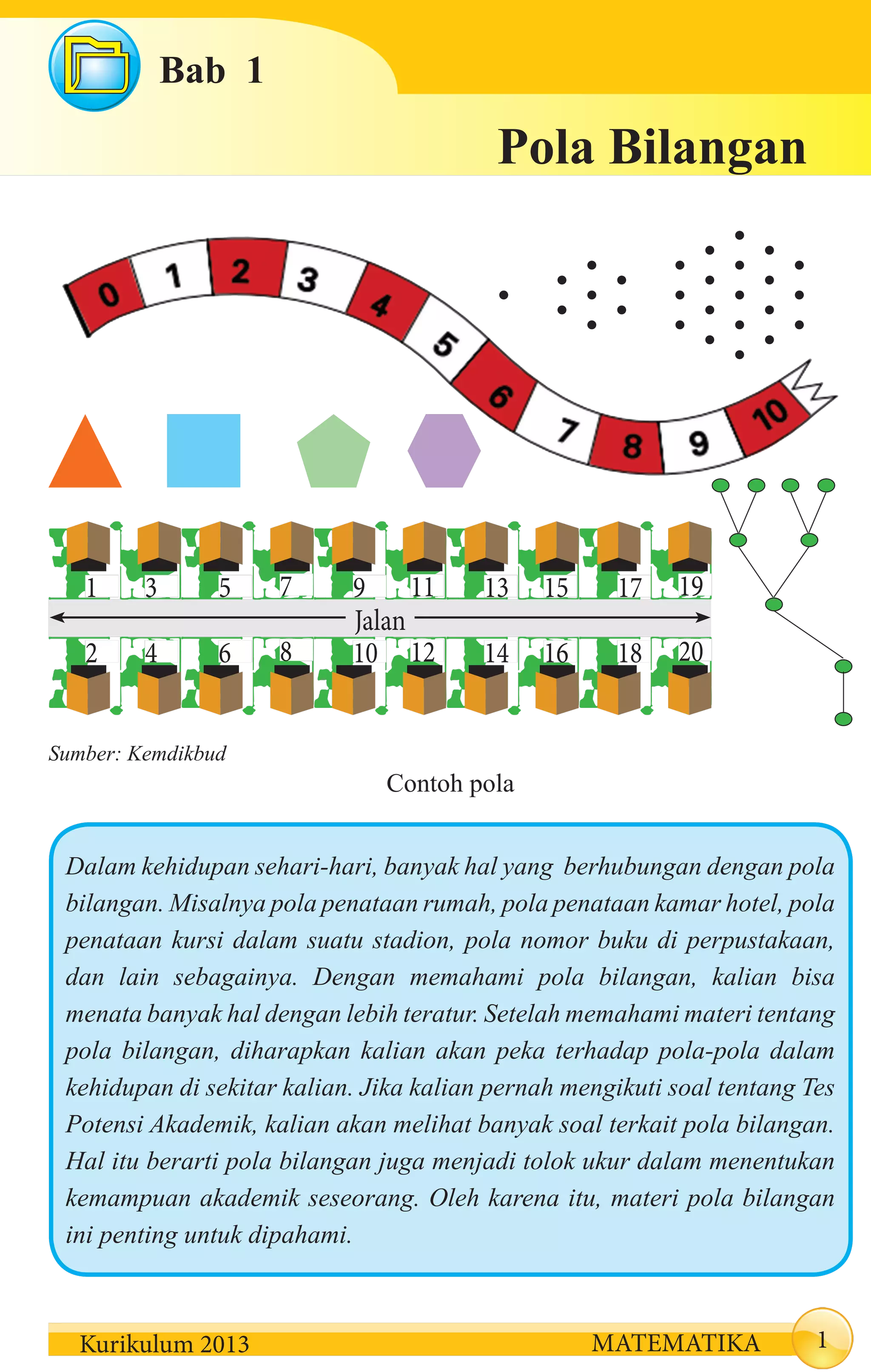 Mat 8 bab 1 pola bilangan | PDF