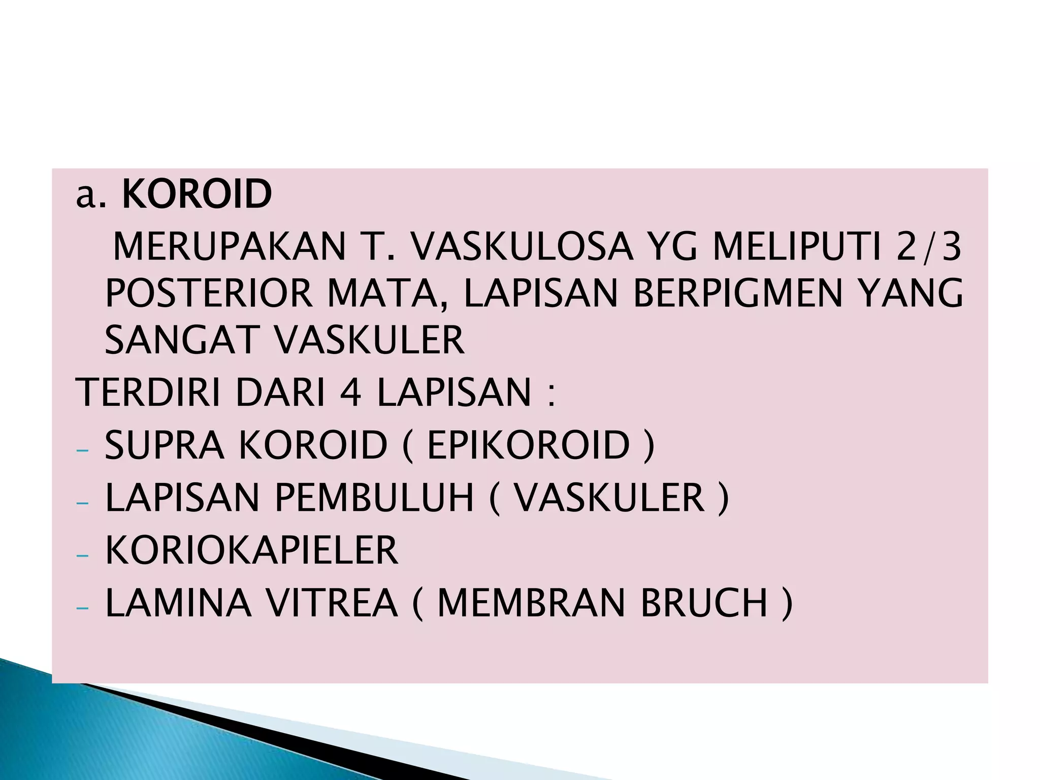 histologi mata (modul organ sensoris) | PPTX