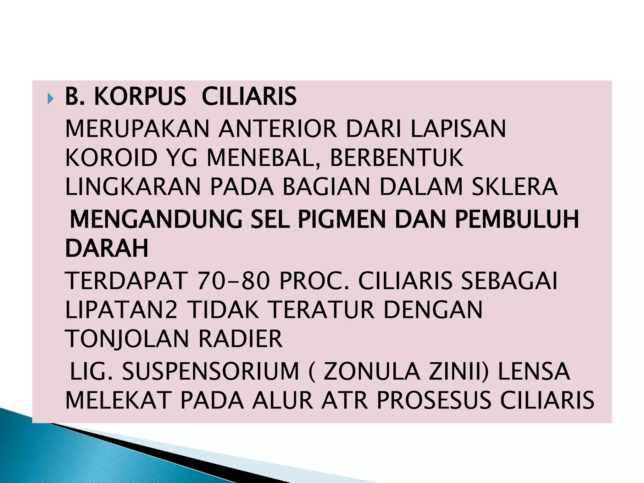 histologi mata (modul organ sensoris) | PPTX