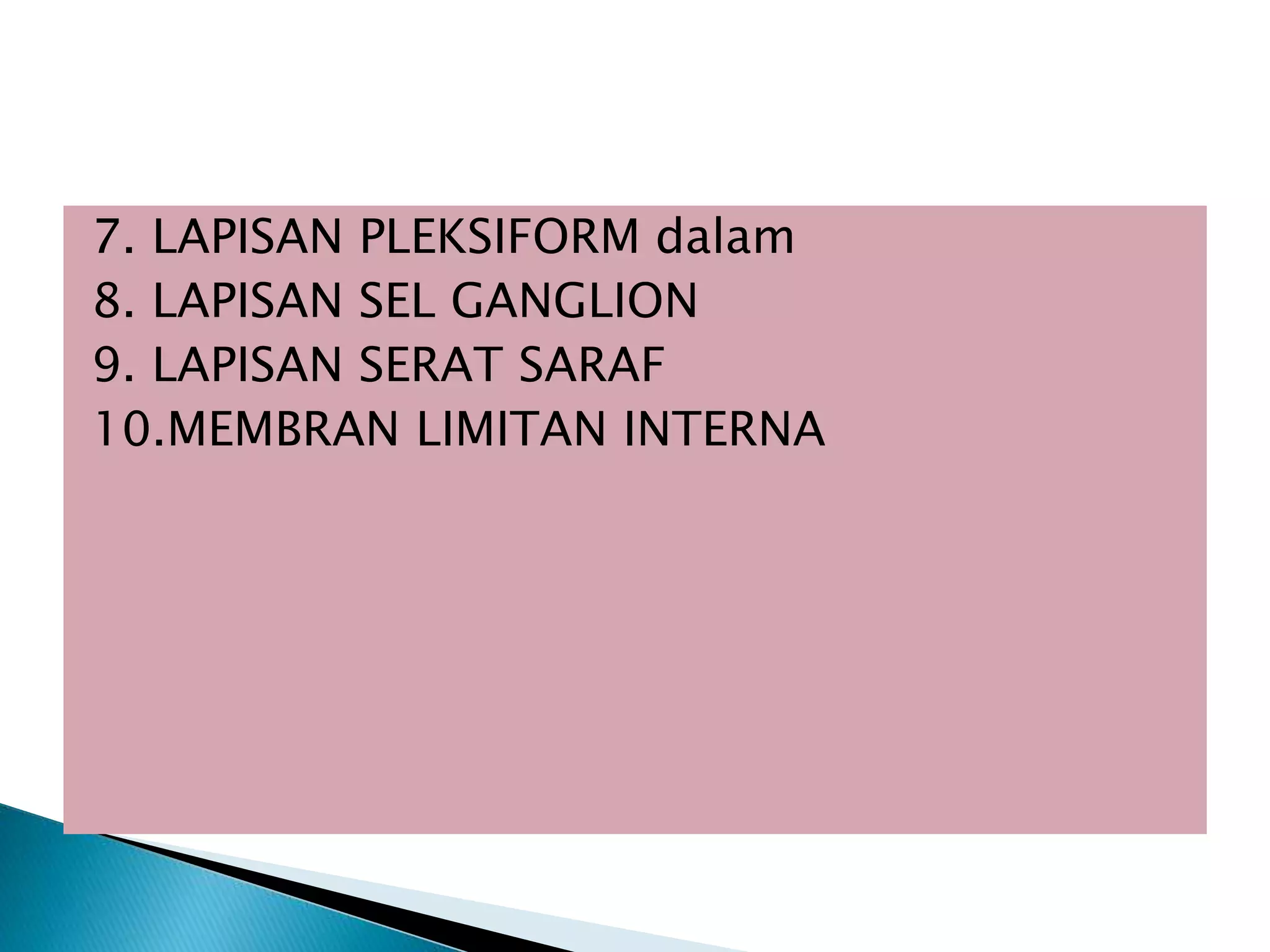 histologi mata (modul organ sensoris) | PPTX