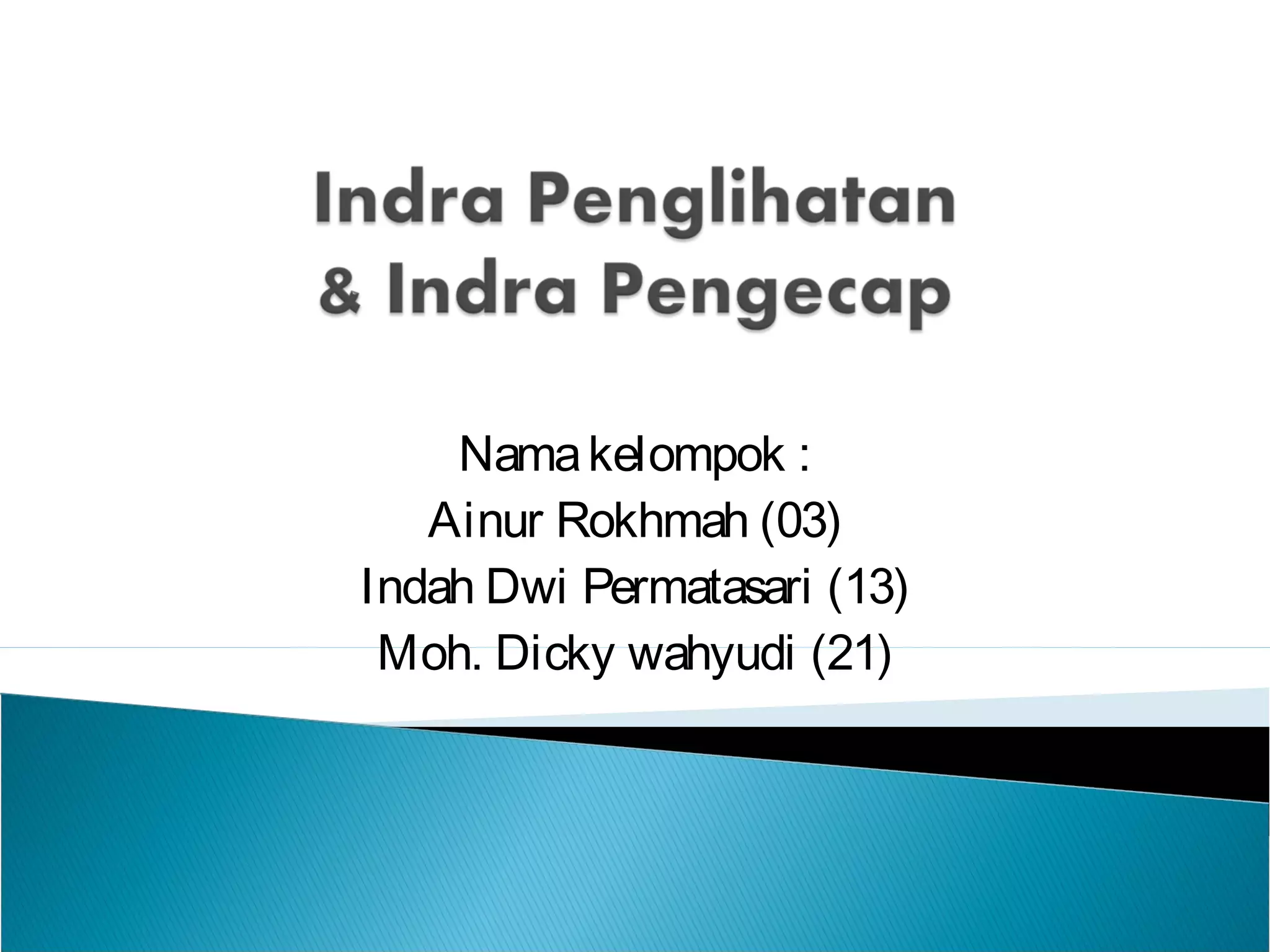 Indra Penglihatan & Indra Pengecap | PPT