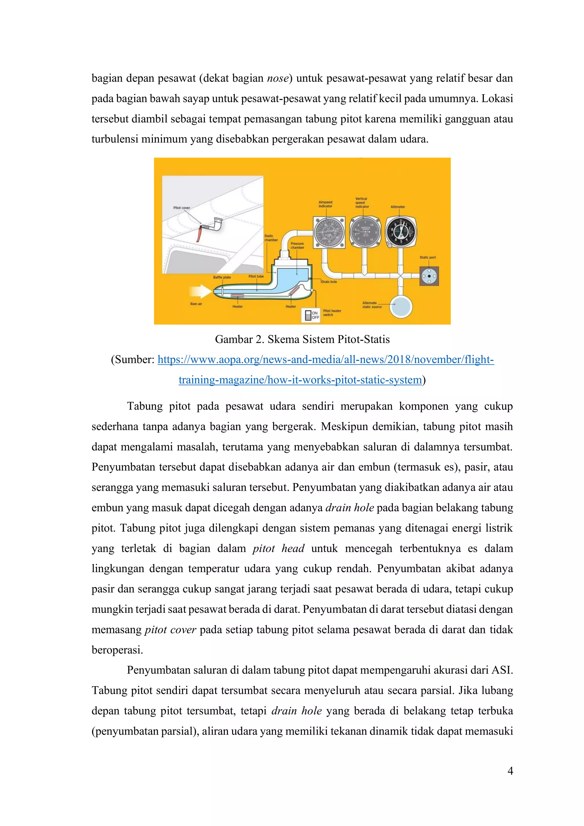 Laporan Tugas Besar AE3140 Sertifikasi Kelaikudaraan: Studi Sertifikasi Tabung Pitot | PDF