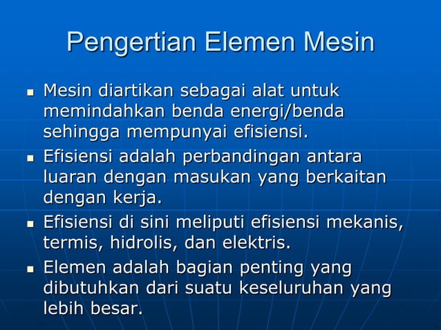 Mata kuliah elemen mesin | PDF