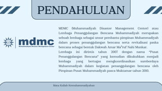 Muhammadiyah Disaster Management Center (MDMC) | PDF