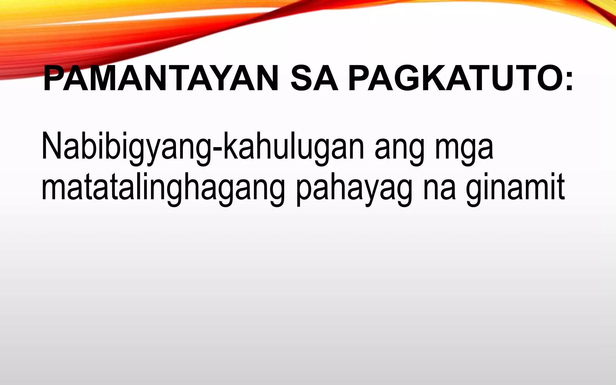 Filipino 8 Matalinghagang Pahayag | PPTX