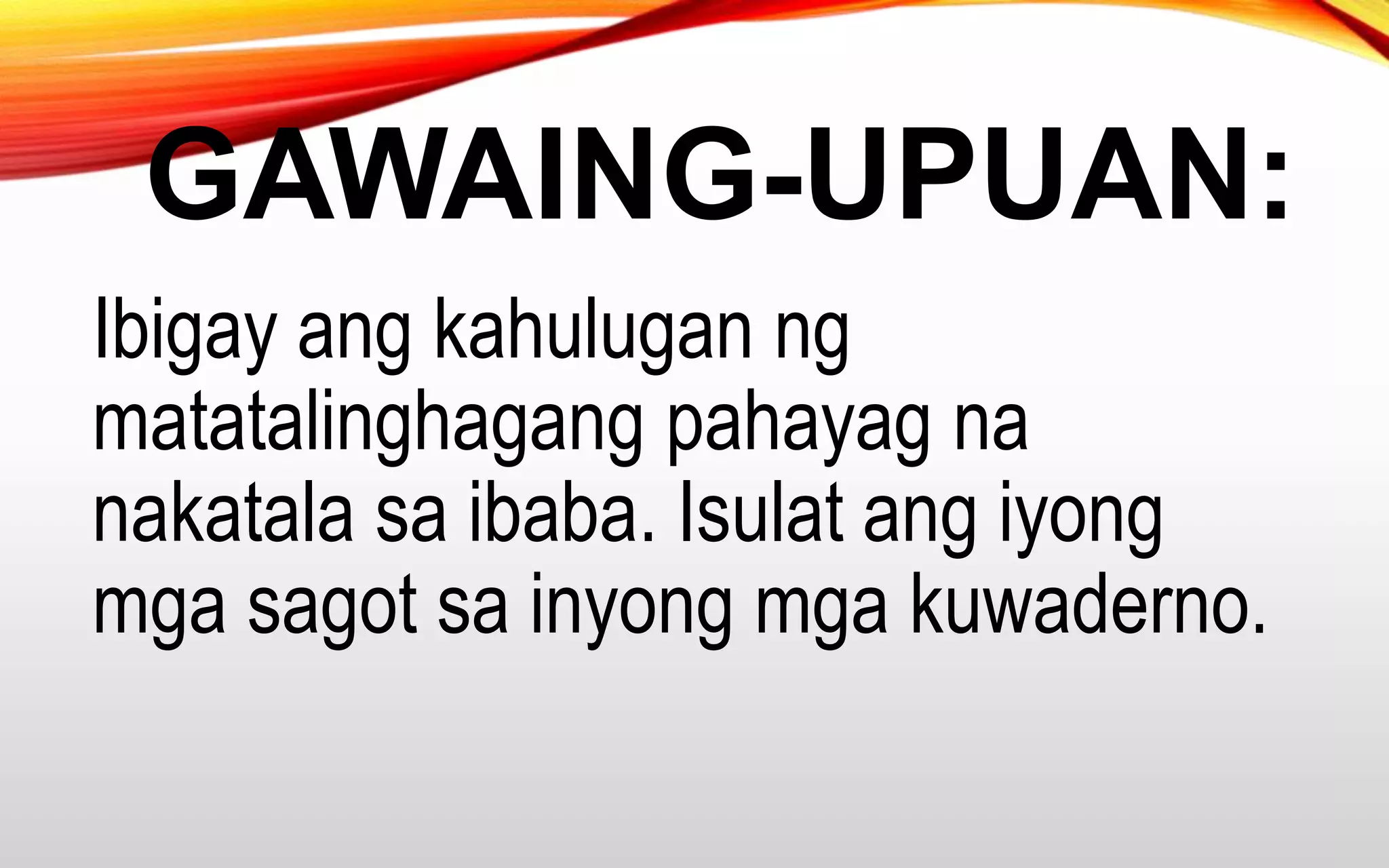 Filipino 8 Matalinghagang Pahayag | PPTX