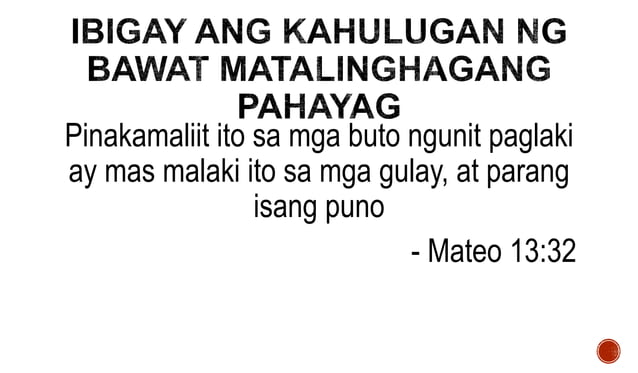Filipino 9 Matalinghagang Pahayag sa Parabula | PPTX
