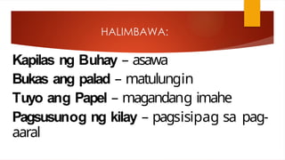 Matalinghagang mga Salita Filipino 8pptx | PPTX