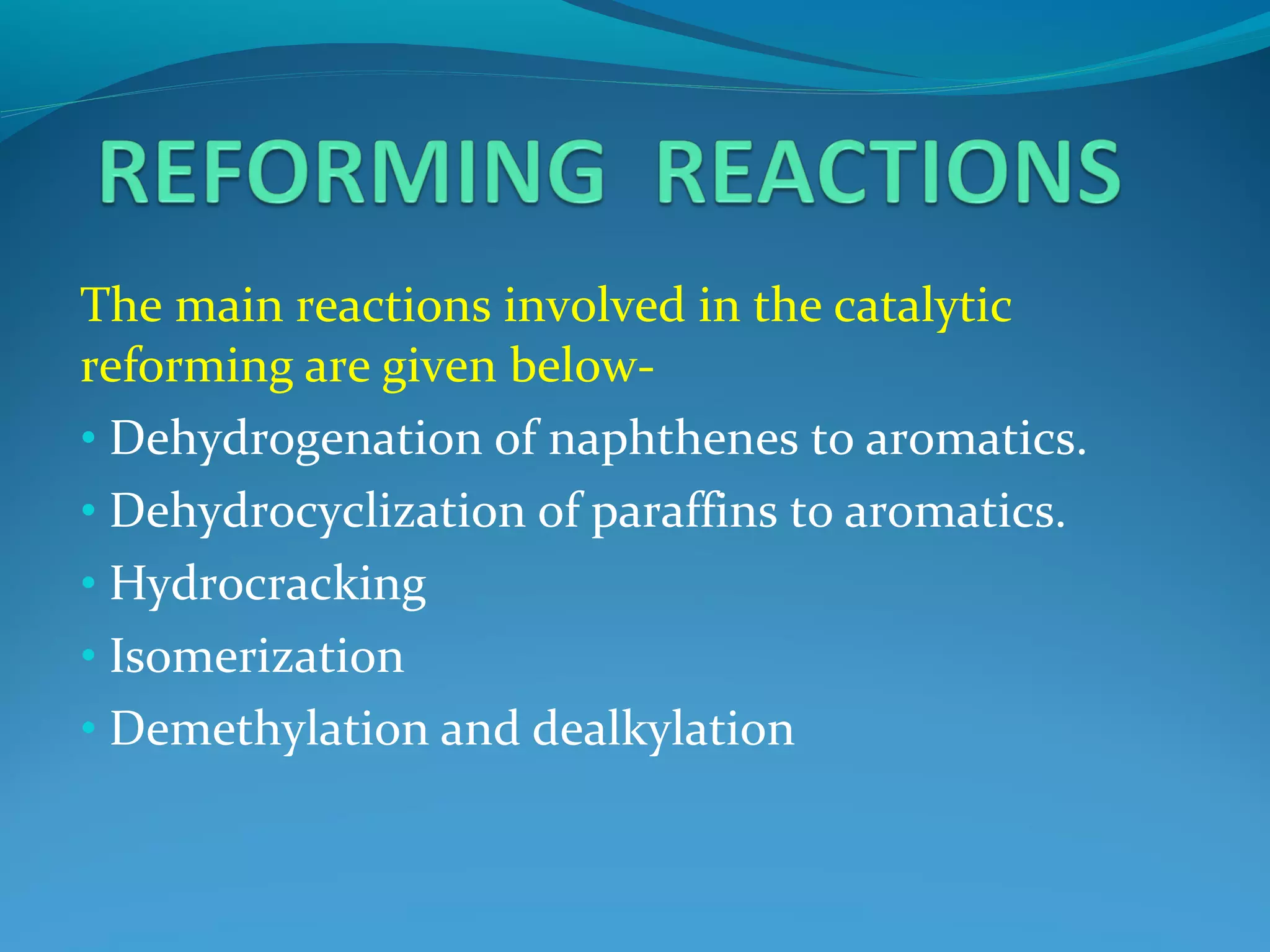 CATALYTIC REFORMING | PPT