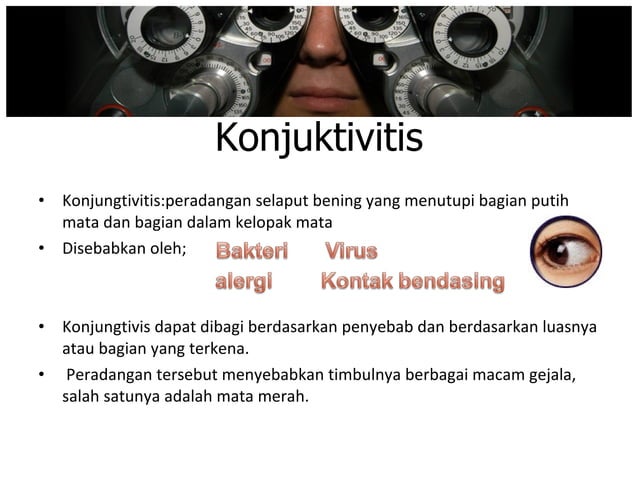 Mata merah konjuktivitis | PPT