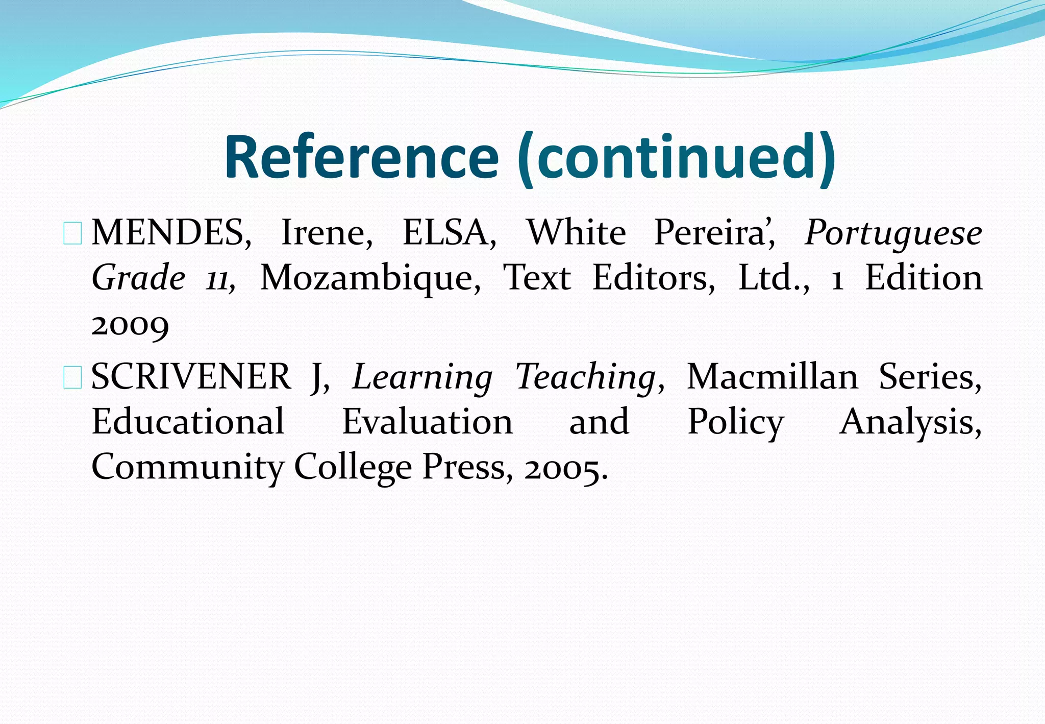 Universidade Pegagogica: Matandaudje and Mize. Sigeup | PPT