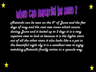 Matariki | PPT
