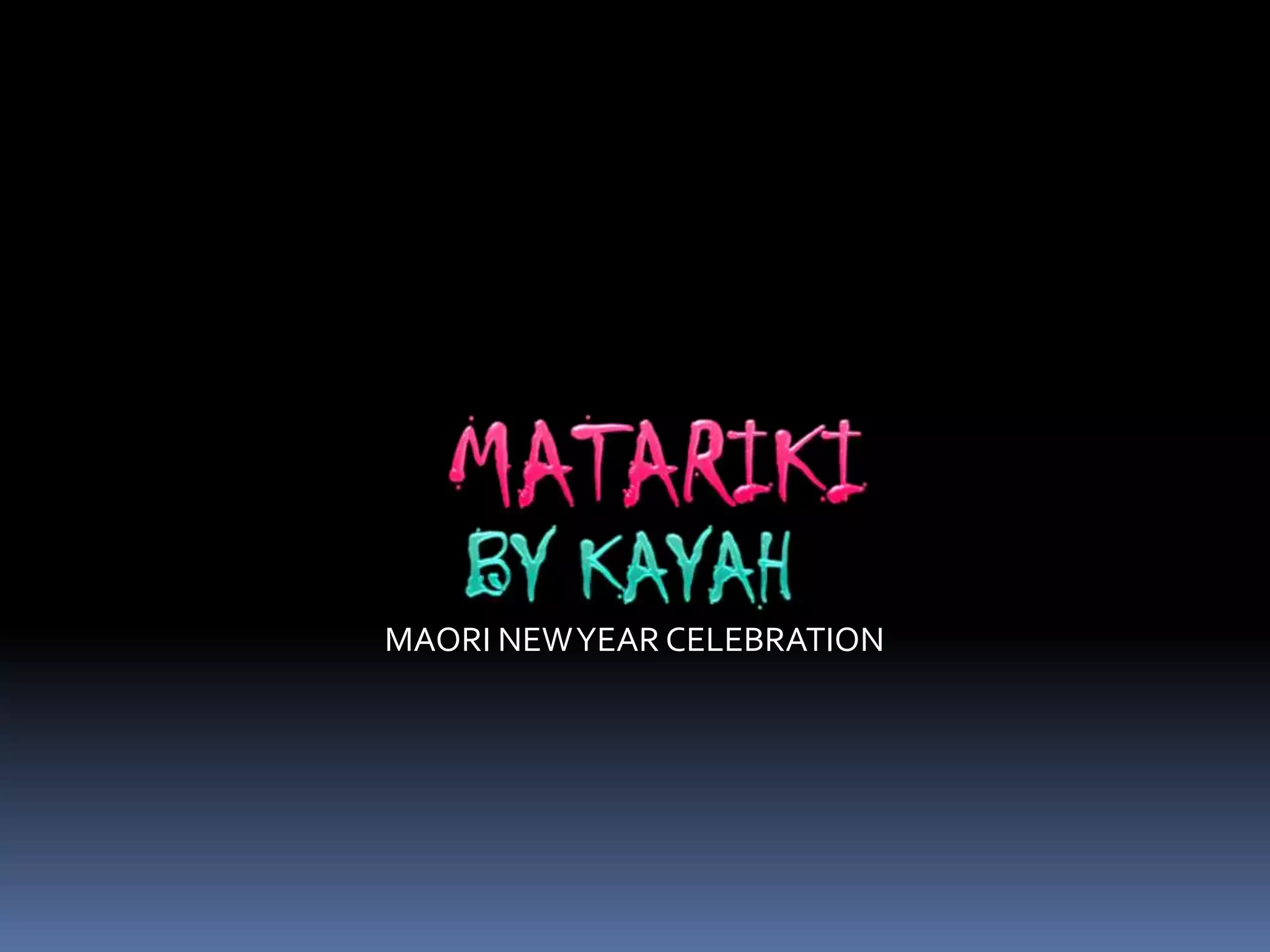 Matariki powerpoint | PPTX