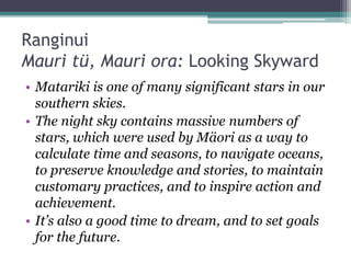 Matariki ppt | PPTX