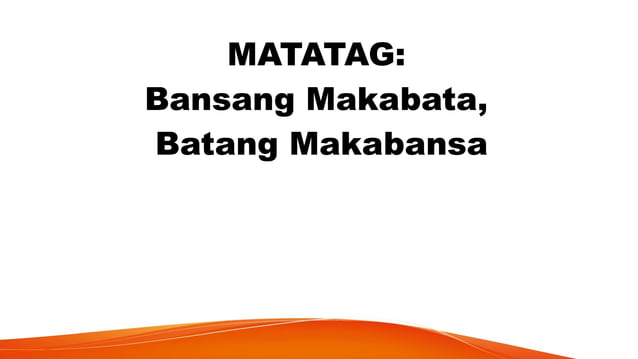 the general shape of matatag curriculum. | PPTX